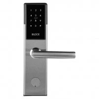 Fechadura Digital Grande Para Porta de Madeira - DL 1900 Cor Prata Lado Direito